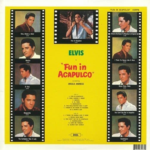 ELVIS PRESLEY Fun In Acapulco Vinyl Record LP DOL 2019